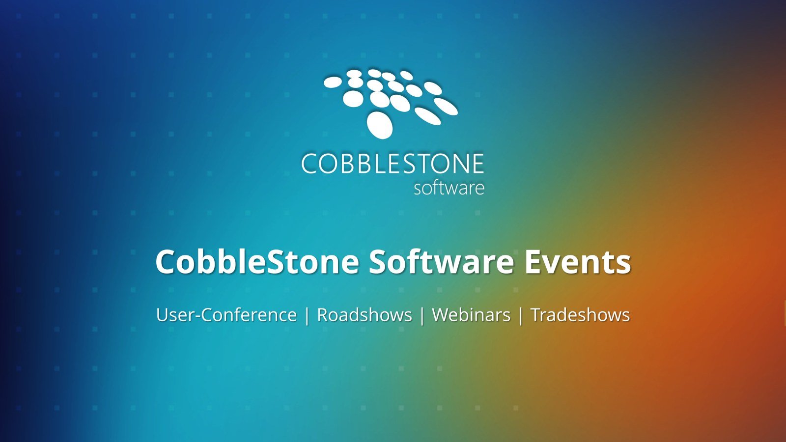 CobbleStone Software Events